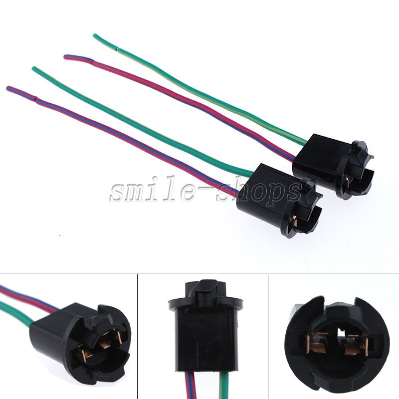 2xT10 168 194 2825 927 928 W5W Female Socket Extension Wire Harness