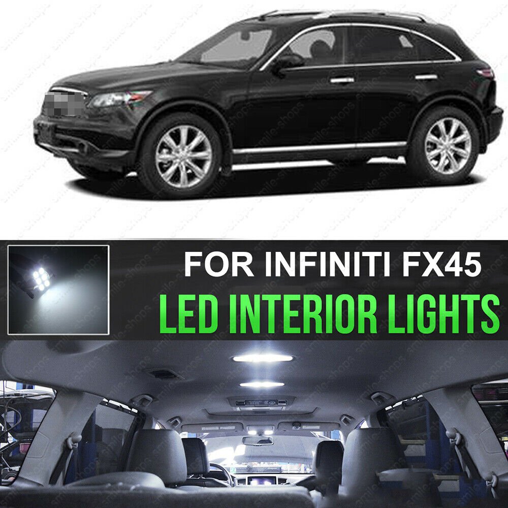 17 x 6000K LED Interior Light Package For 2003 - 2008 Infiniti FX35 ...