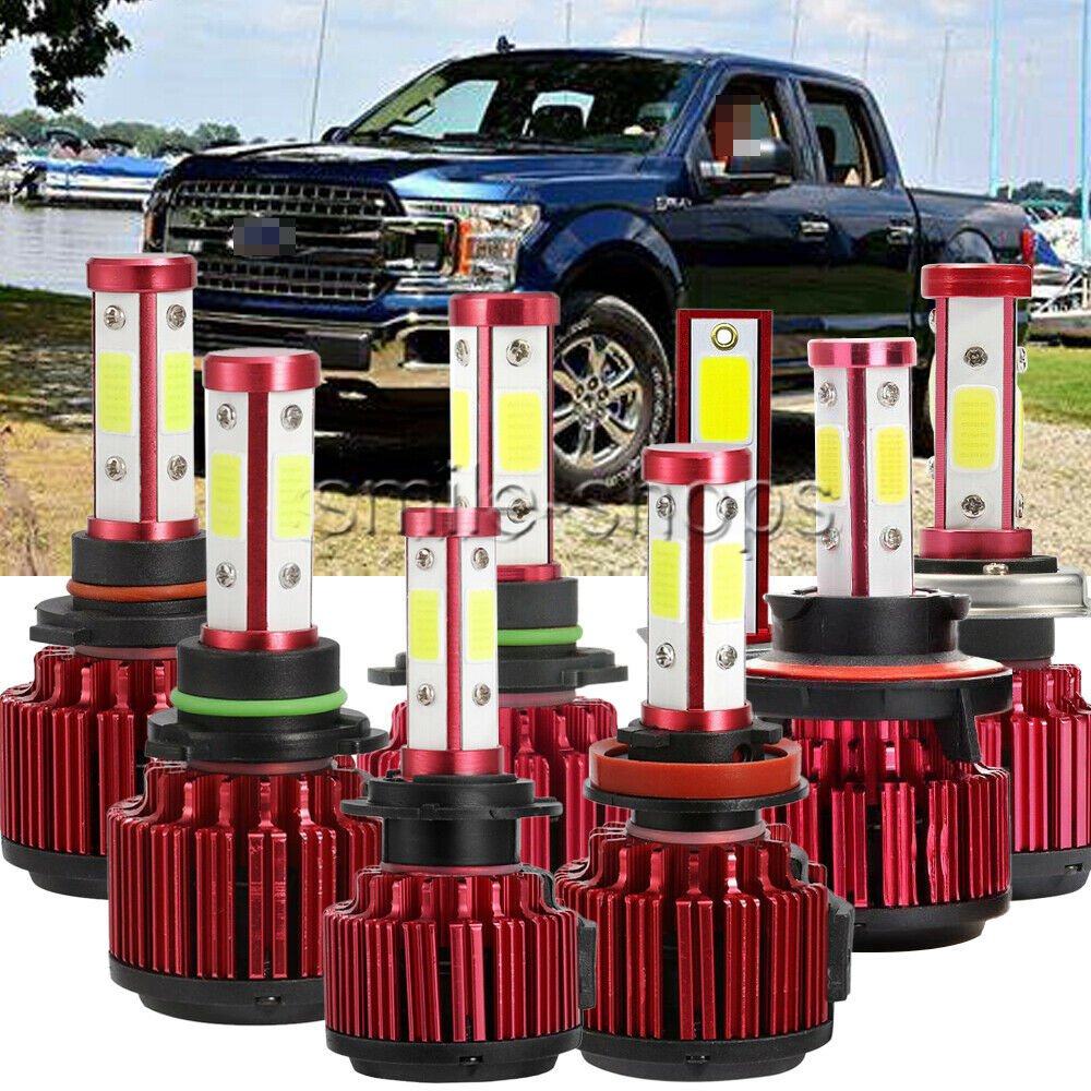 X6 COB For 1995-2018 Ford F-150 LED Xenon White KIT Headlight Hi/Low ...