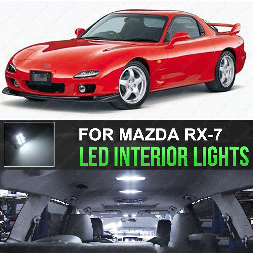 For Mazda RX7 FD3S 6000K LED Interior Bulb Package Map Dome Trunk ...