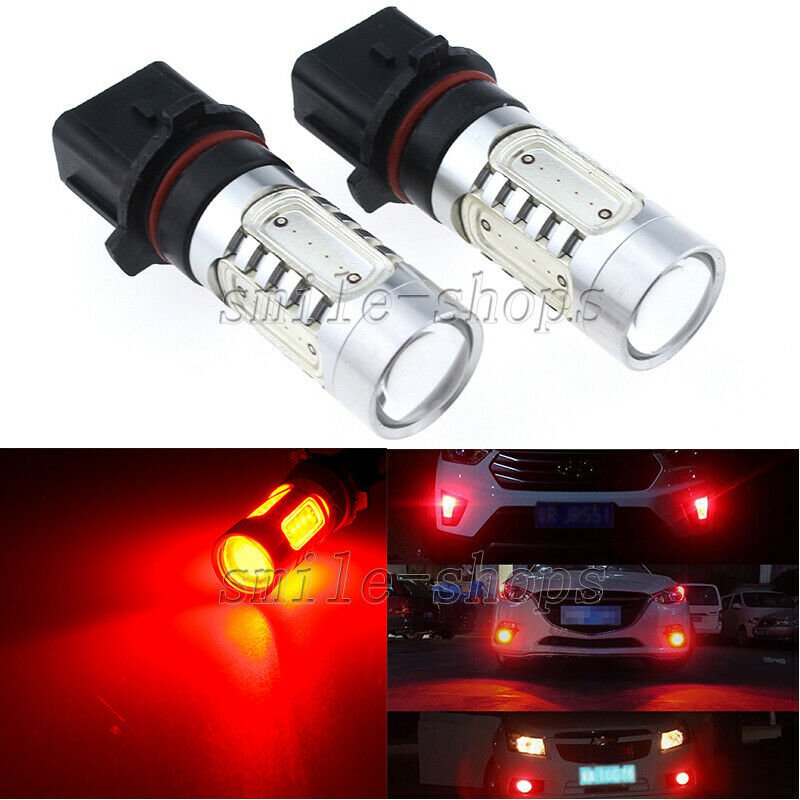 2pcs Red P13W COB LED Projector Bulbs For Daytime Running DRL Lights ...
