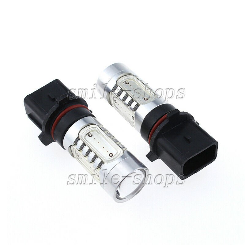 2pcs Red P13W COB LED Projector Bulbs For Daytime Running DRL Lights ...
