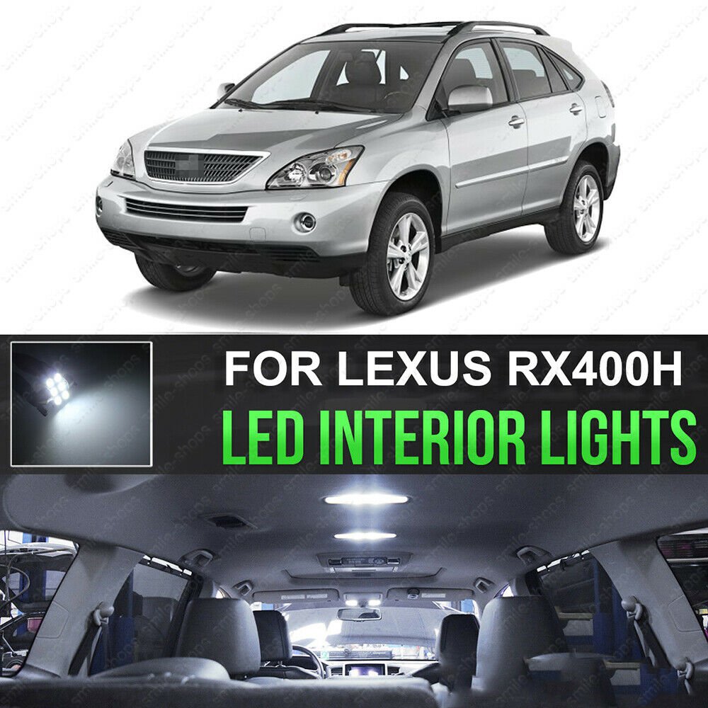 For 2006 2007 2008 Lexus RX400h LED Lights Interior Package Kit 6000K ...