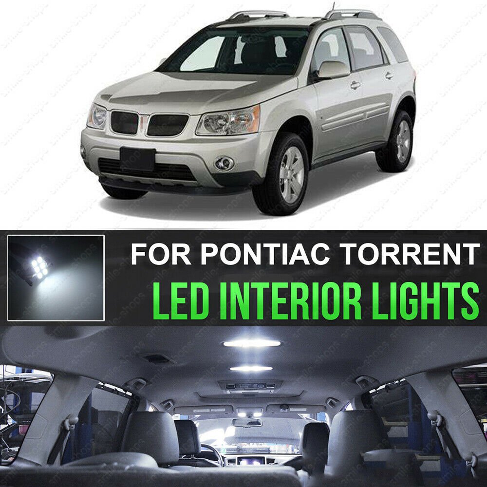 For 2006-2008 2009 Pontiac Torrent LED Light Interior Package Kit 6000K ...