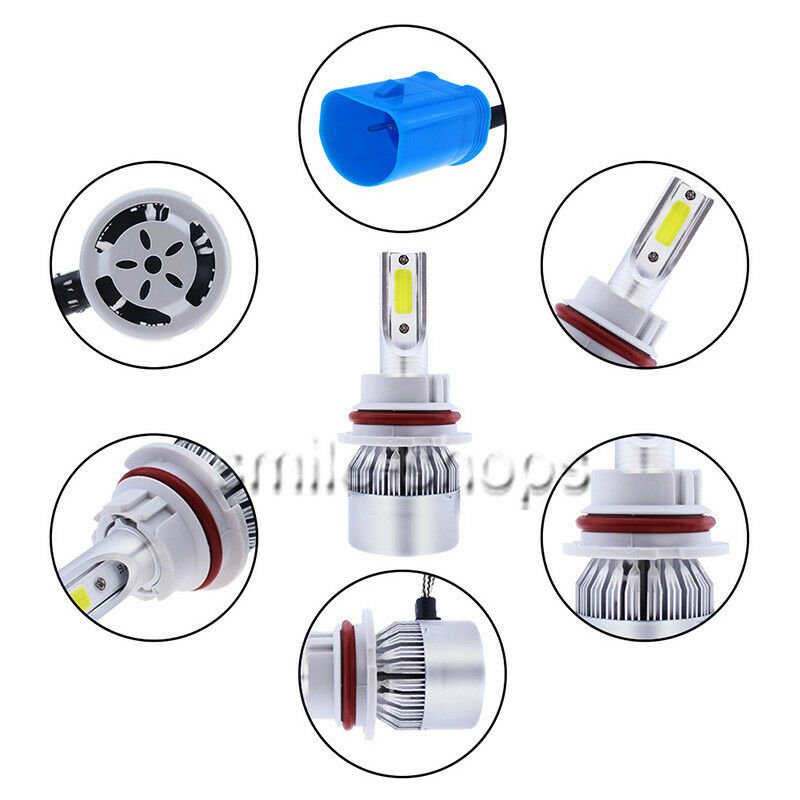 9007 HB5 2018 LED Headlight Conversion Kit Bulbs 1300W 195000LM Lamp Hi ...