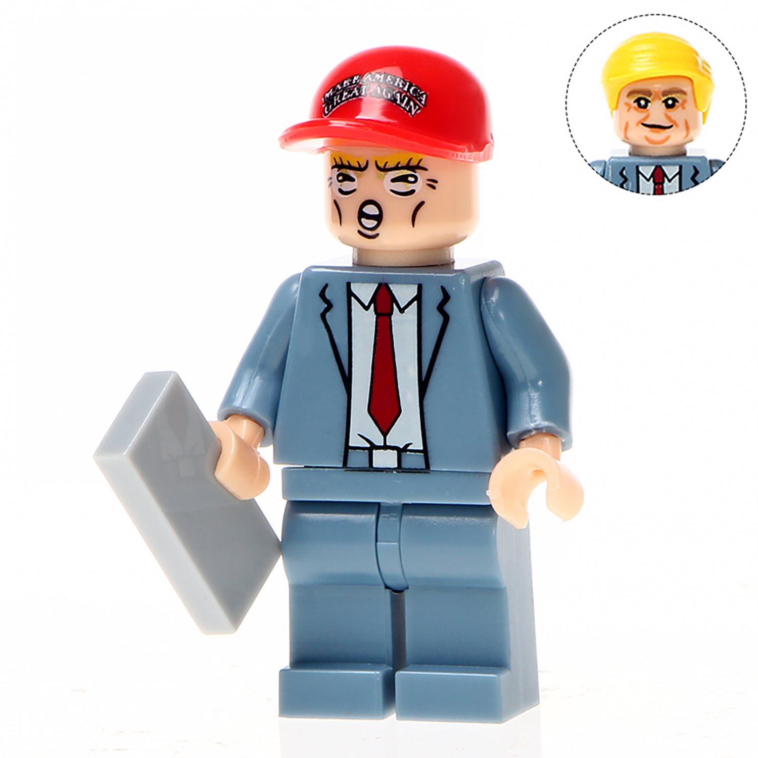 Donald Trump Custom Minifig Minifigure Block Brick Building Toys Gift