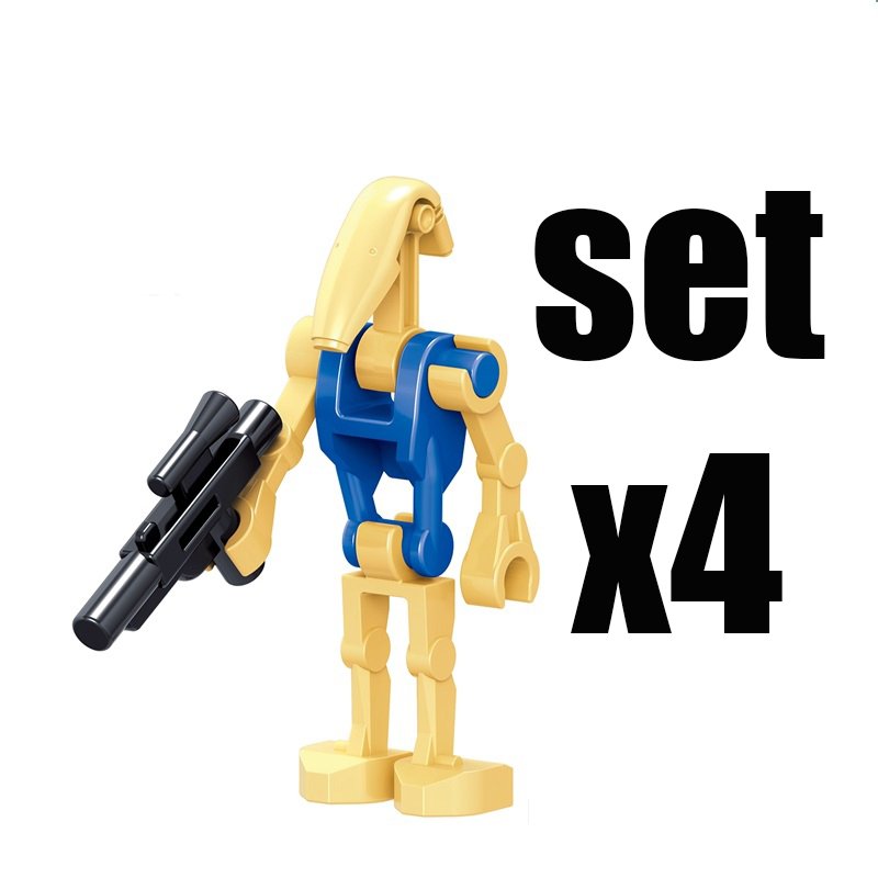 Battle Droids Custom Star Wars Minifig Minifigures Block Brick Building ...