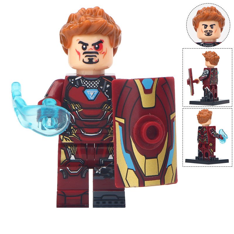 Iron Man Custom Marvel Minifig Minifigure Block Brick Building Toys Gift