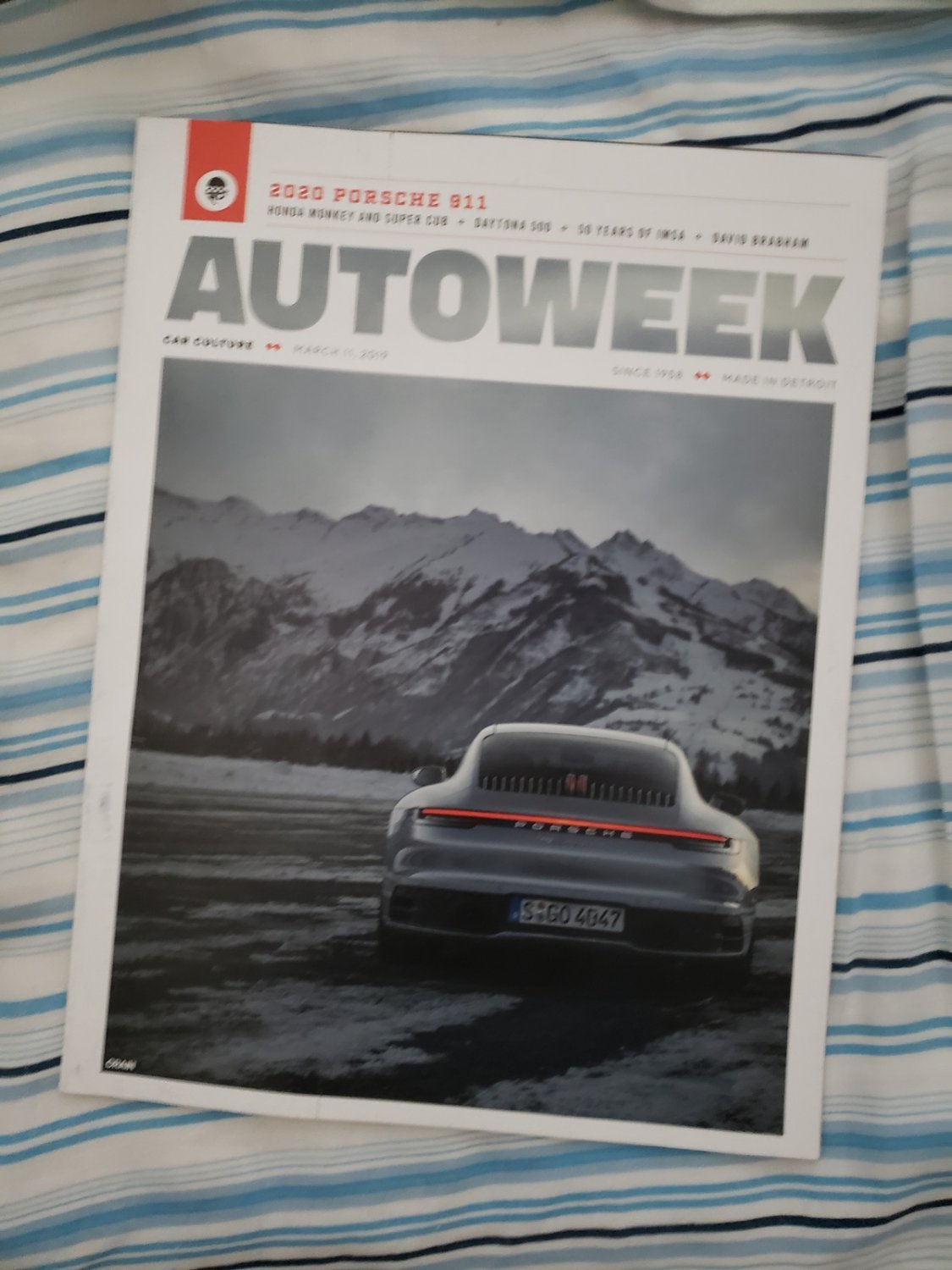 Autoweek Magazine March 11,2019 2020 Porsche 911 Honda Monkey and super cub