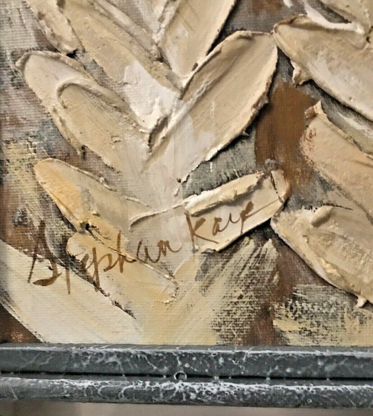 Palette Knife Oil on Canvas Painting by STEPHEN KAYE Signed and Framed