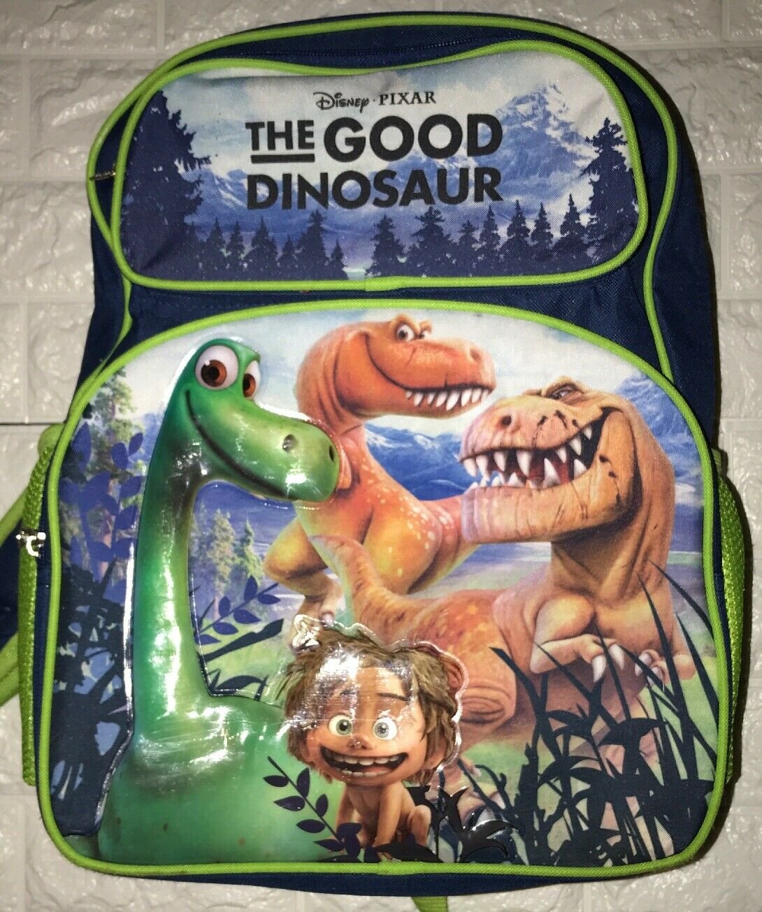 16" Multi-Compartment Disney Backpack The Good Dinosaur Green School Bag