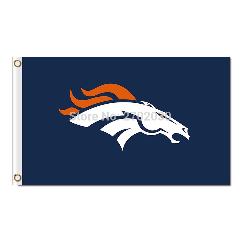 Denver Broncos flag banner 3x5ft w/Grommets polyester broncos007