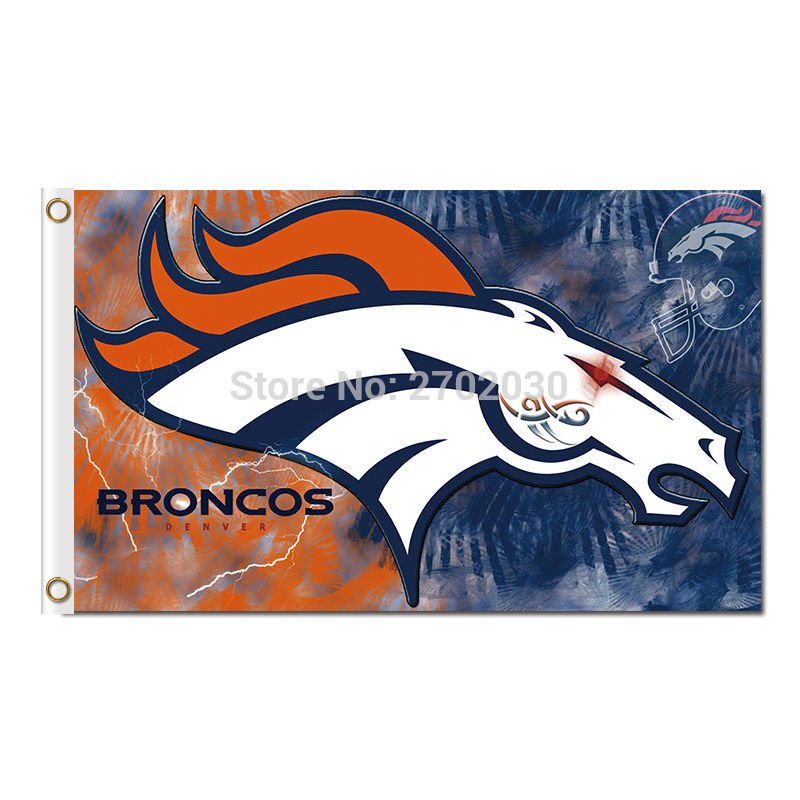 Denver Broncos flag banner 3x5ft w/Grommets polyester broncos015
