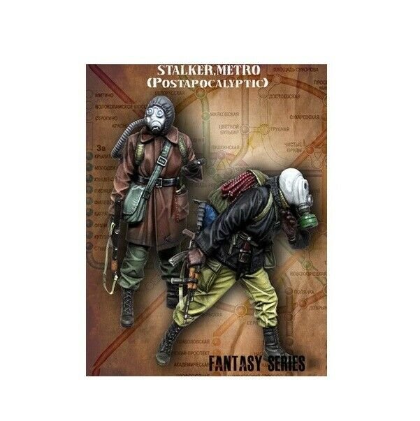 1/35 Resin Figures Model Kit Post-Apocalyptic Stalkers (2 Figures)