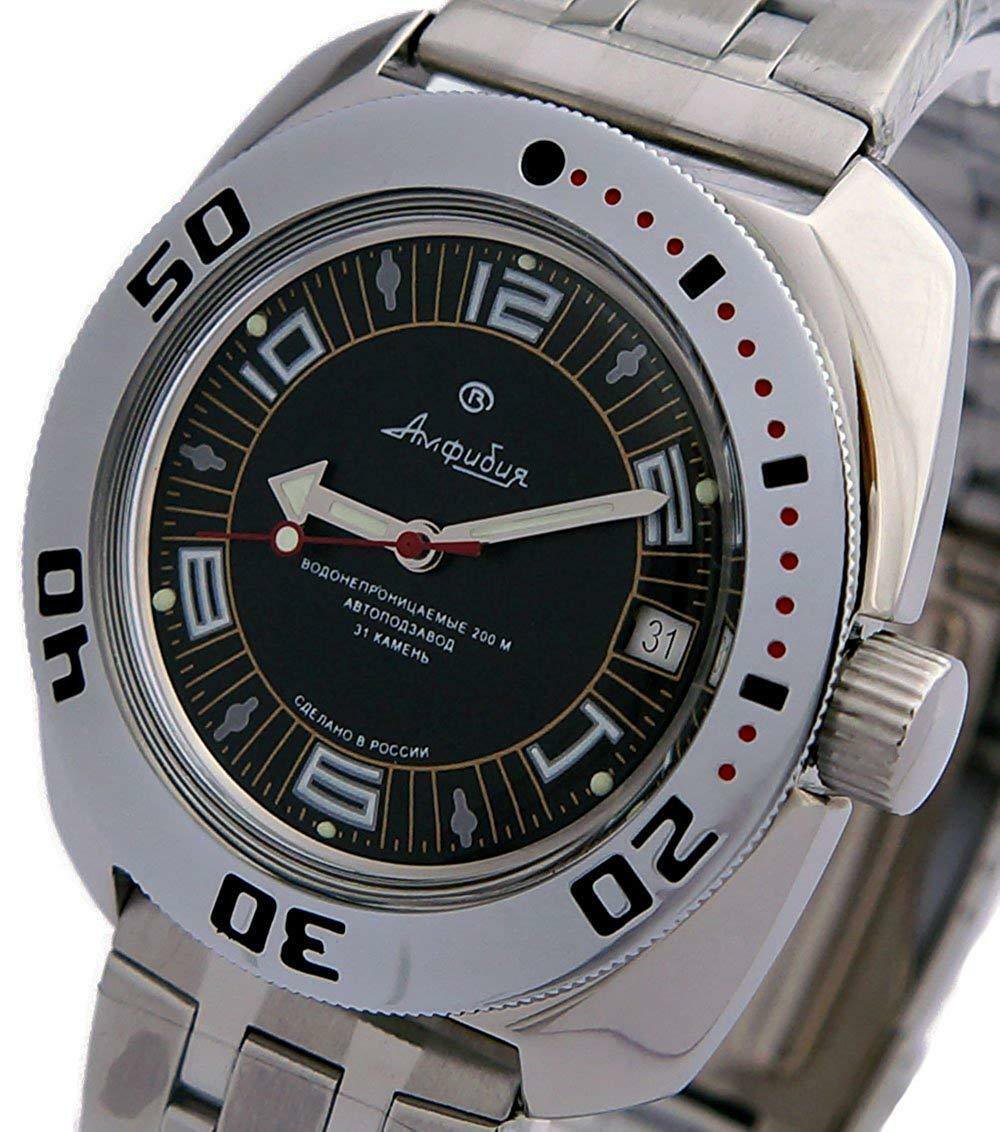 Vostok Amphibia 710394 Classic Military Russian Diver Mechanical Watch ...