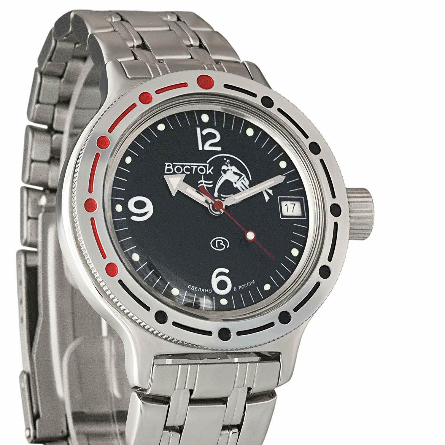 Vostok Amphibian 2416 / 420634 Military Russian Diver Watch Scuba Dude ...