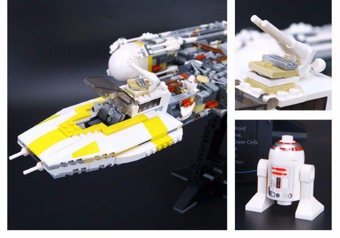 King/Lepin 05040 Y-wing Attack Starfighter UCS ( Retired 75172) 1473 ...