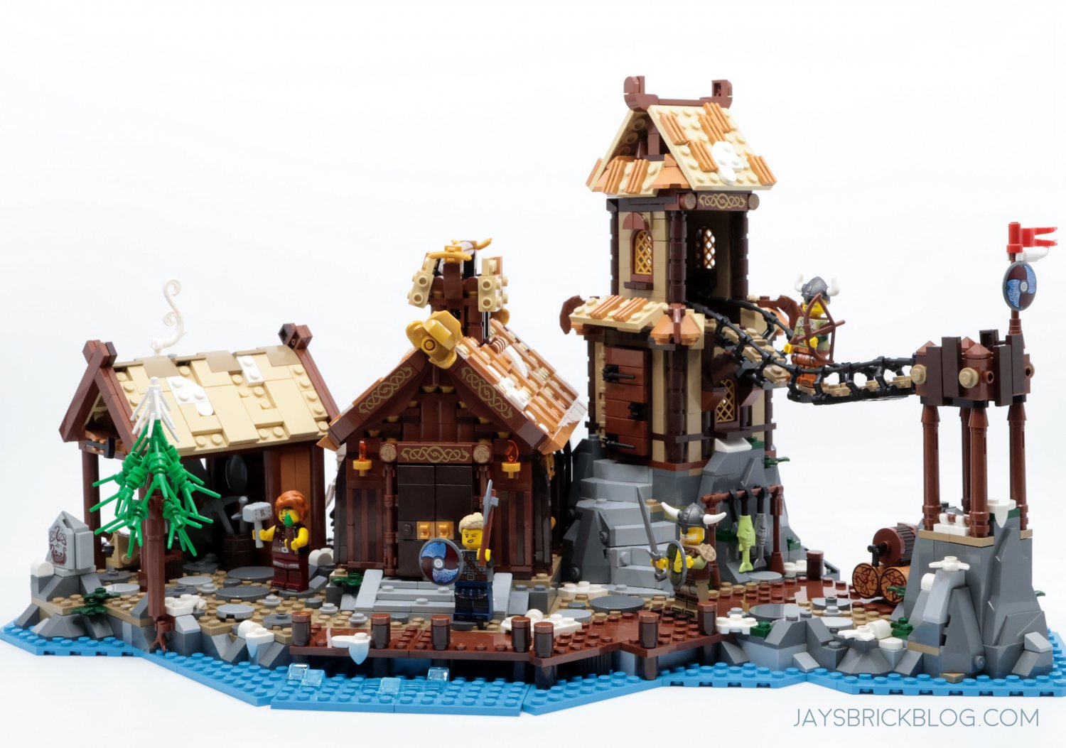 KING 21343 Viking Village Ideas (MOC) 2103 pcs Building Blocks Set ...