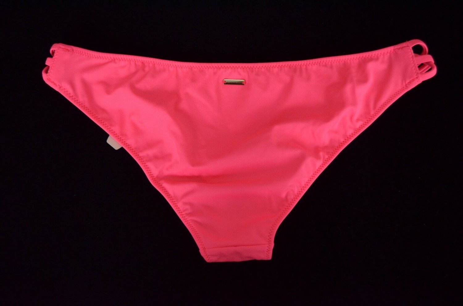 Victorias Secret Strappy Red Neon Pink Bikini Bottom Small S Swim New Swim