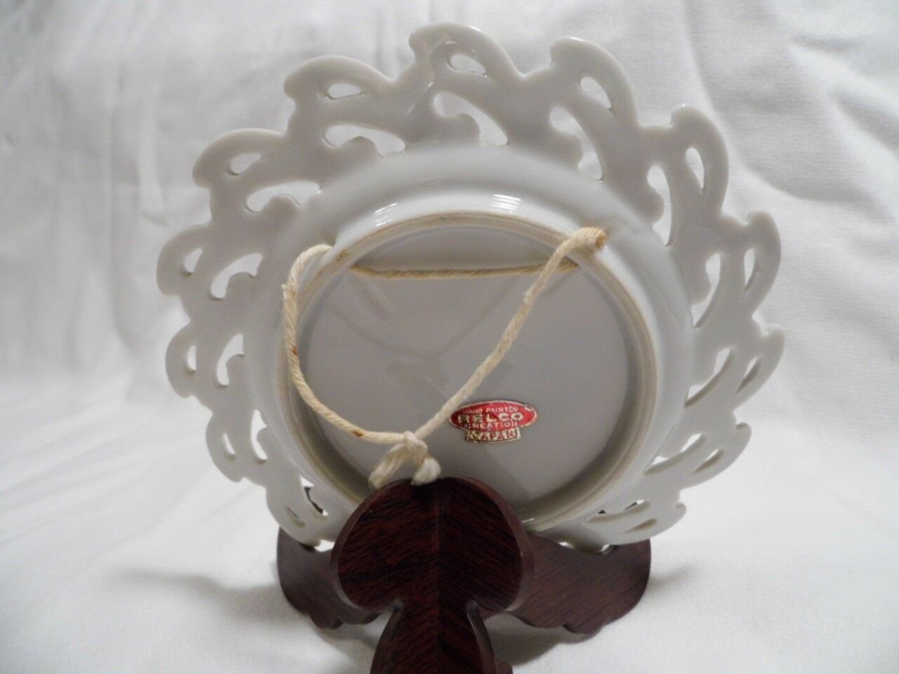 vintage RELCO Creations Japan handpainted china collector PLATE w/ BIRD ...