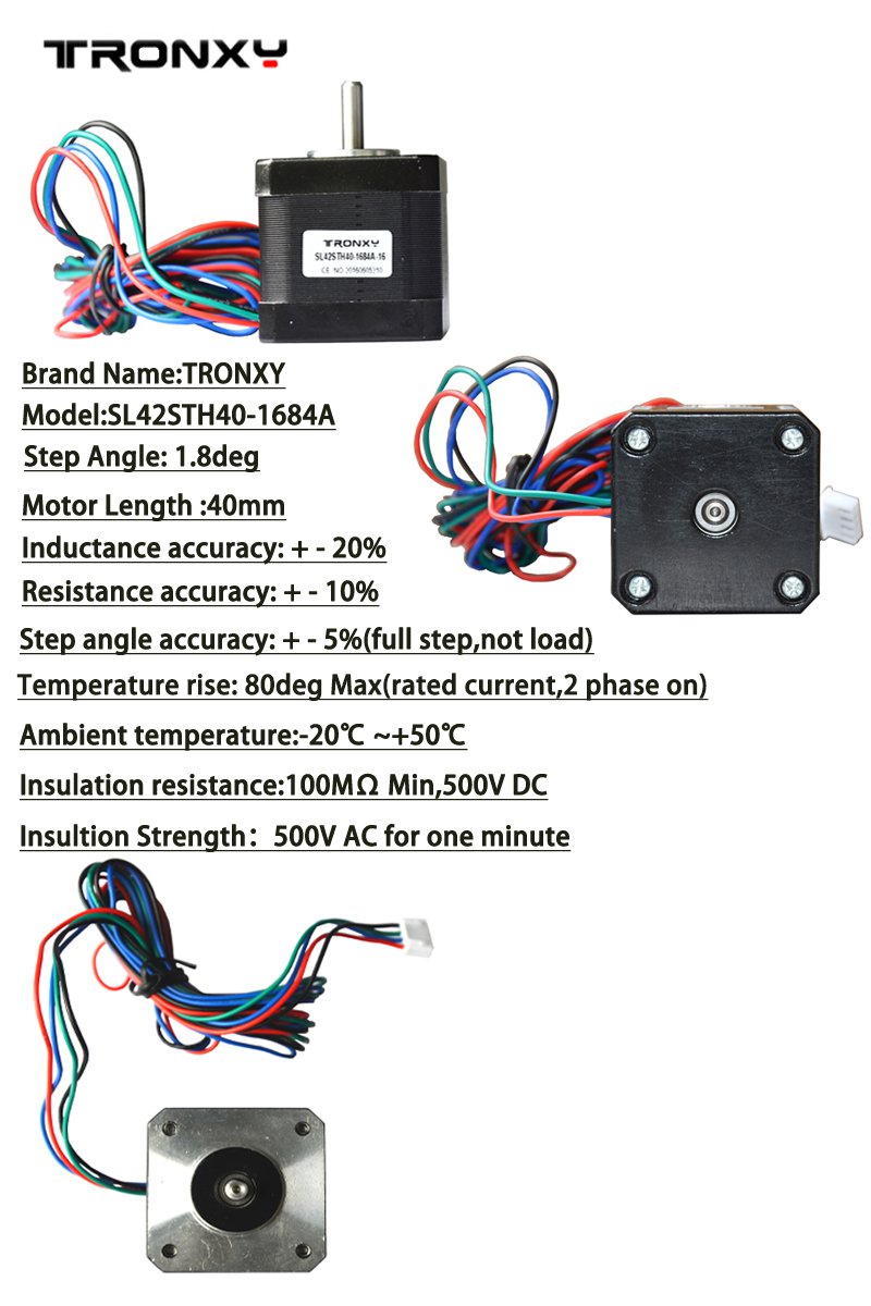 Nema 17 motor for 3D printer SL42STH40-1684A 1.8A 78Oz-in 42 stepper ...