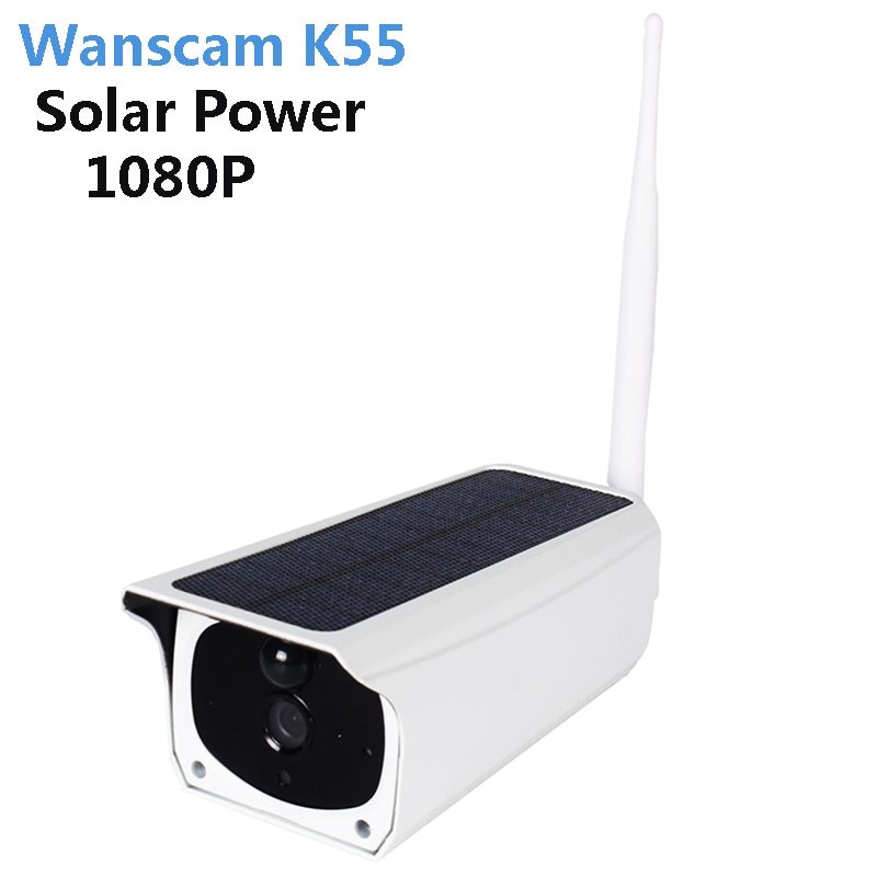 Wanscam K55 Solar Power 1080P WiFi IP Camera 4X Zoom 2-way Audio waterproof