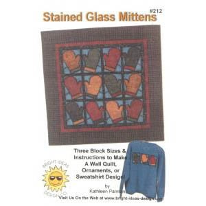 Stained Glass Mittens Quilt Pattern by Bright Ideas