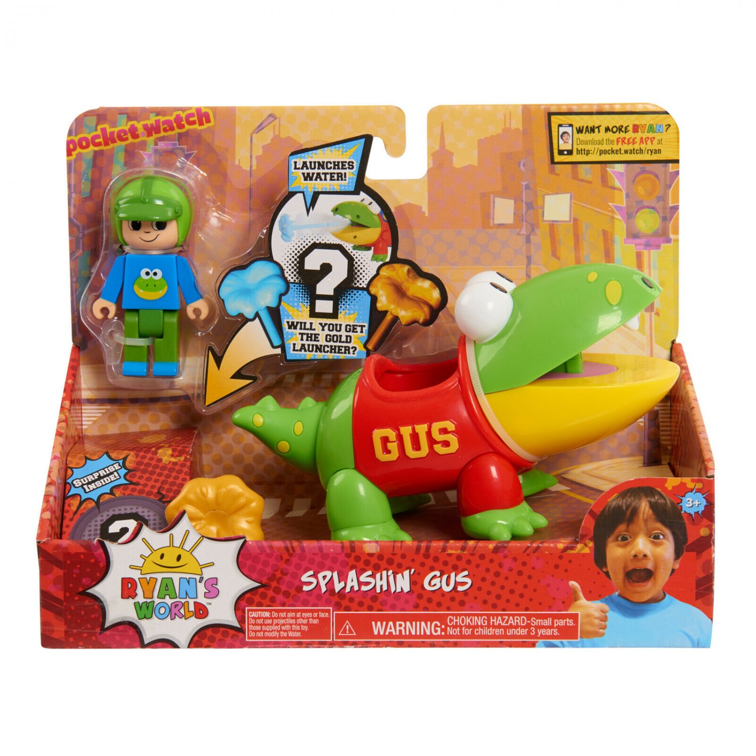 Ryan’s World Splashin’ Gus Action Fig