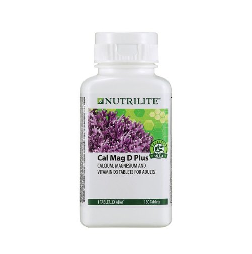 1 x Amway NUTRILITE Cal Mag D Plus Calcium Magnesium Vitamin D 3 180 Tabs