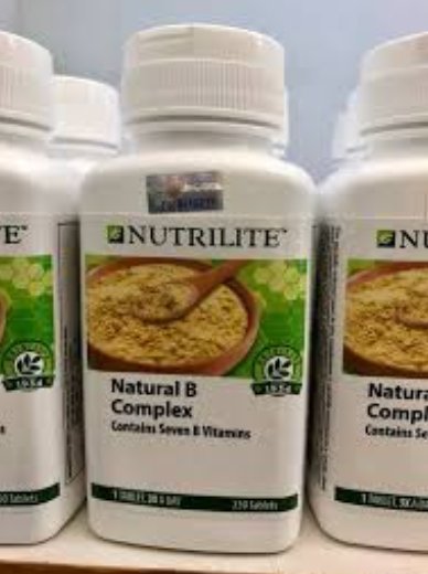 NEW NUTRILITE AMWAY Natural B Complex Contains 7 B Vitamins - 250 Tablets