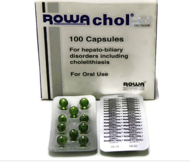 ROWACHOL 100'S For Hepato Biliary Disorders Including Cholelitiasis