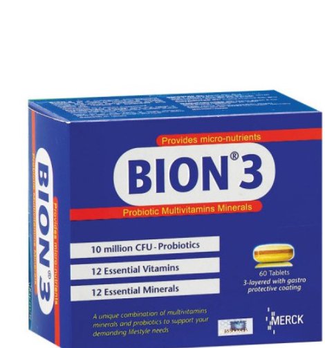 Bion 3 Probiotic Multivitamins Minerals (60 Tablets) - FS