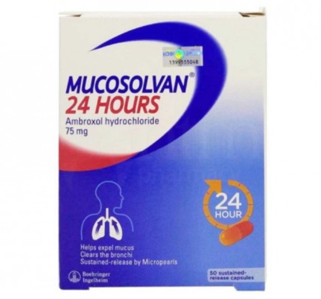 1 Box New Mucosolvan 24 Hours Capsule 75Mg 50'S Relief Of Respiratory ...