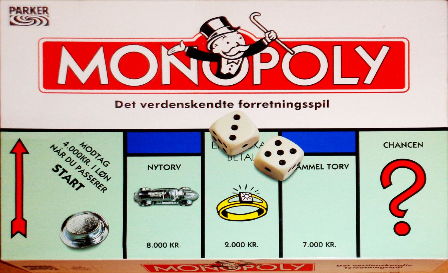 Danish Monopoly Board Game Denmark 1996