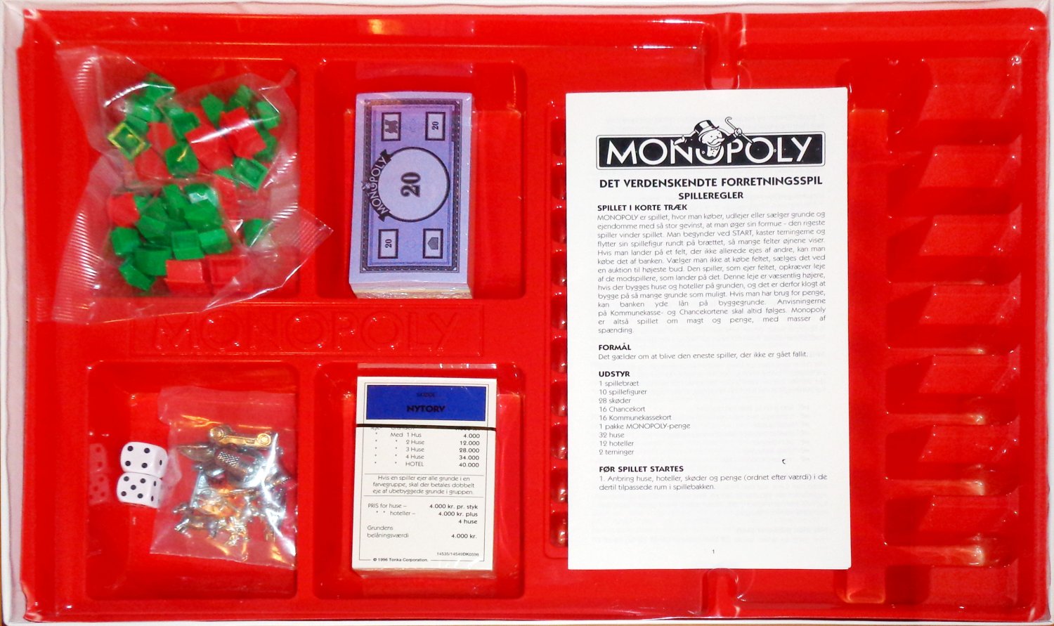 Danish Monopoly Board Game Denmark 1996