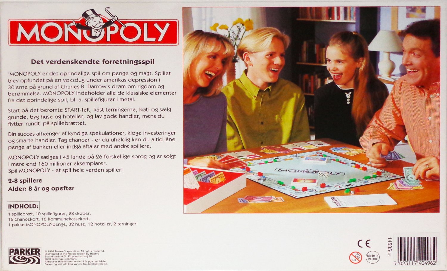 Danish Monopoly Board Game Denmark 1996