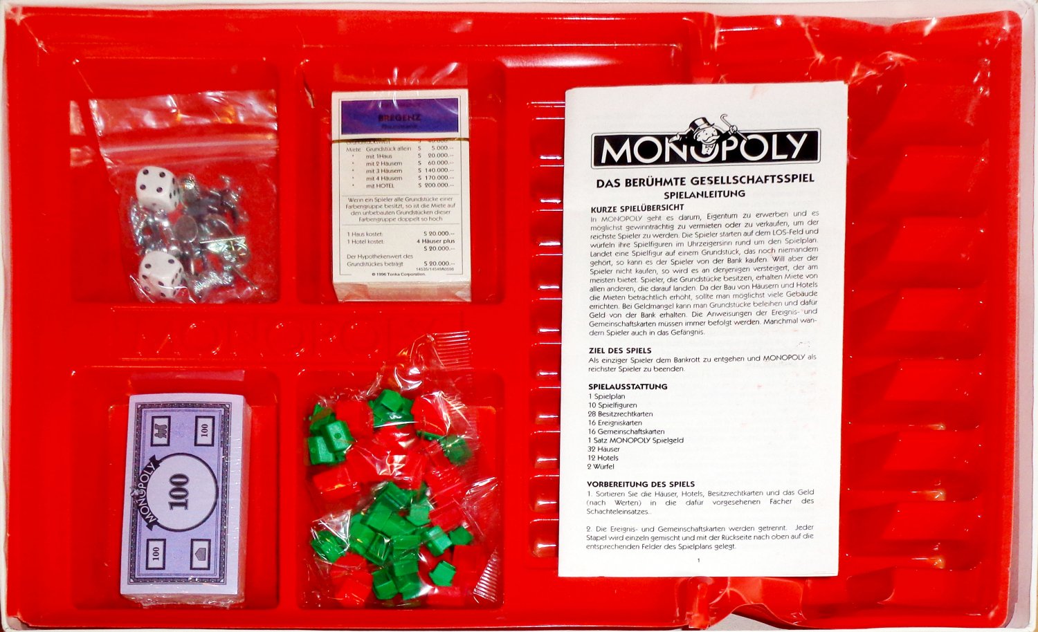 Austrian Edition German Monopoly Board Game Austria 1996