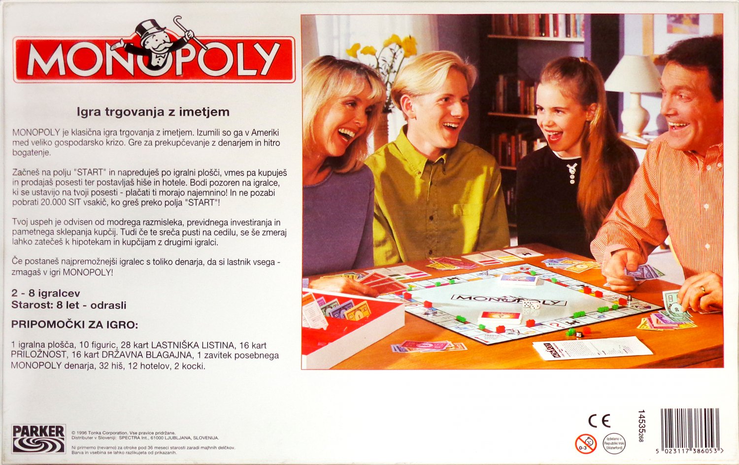Slovenian Monopoly Board Game Slovenia 1996
