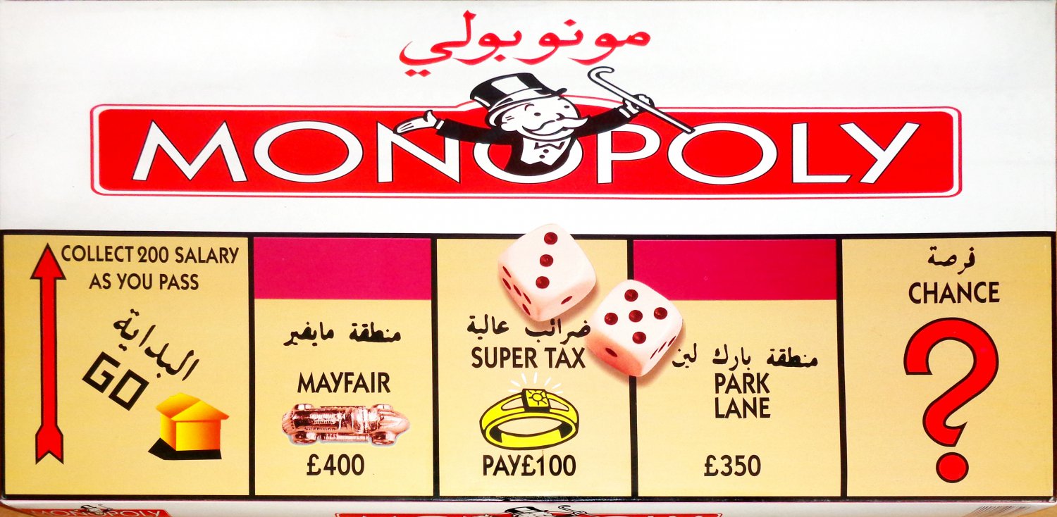 Arabic UK English Monopoly Board Game