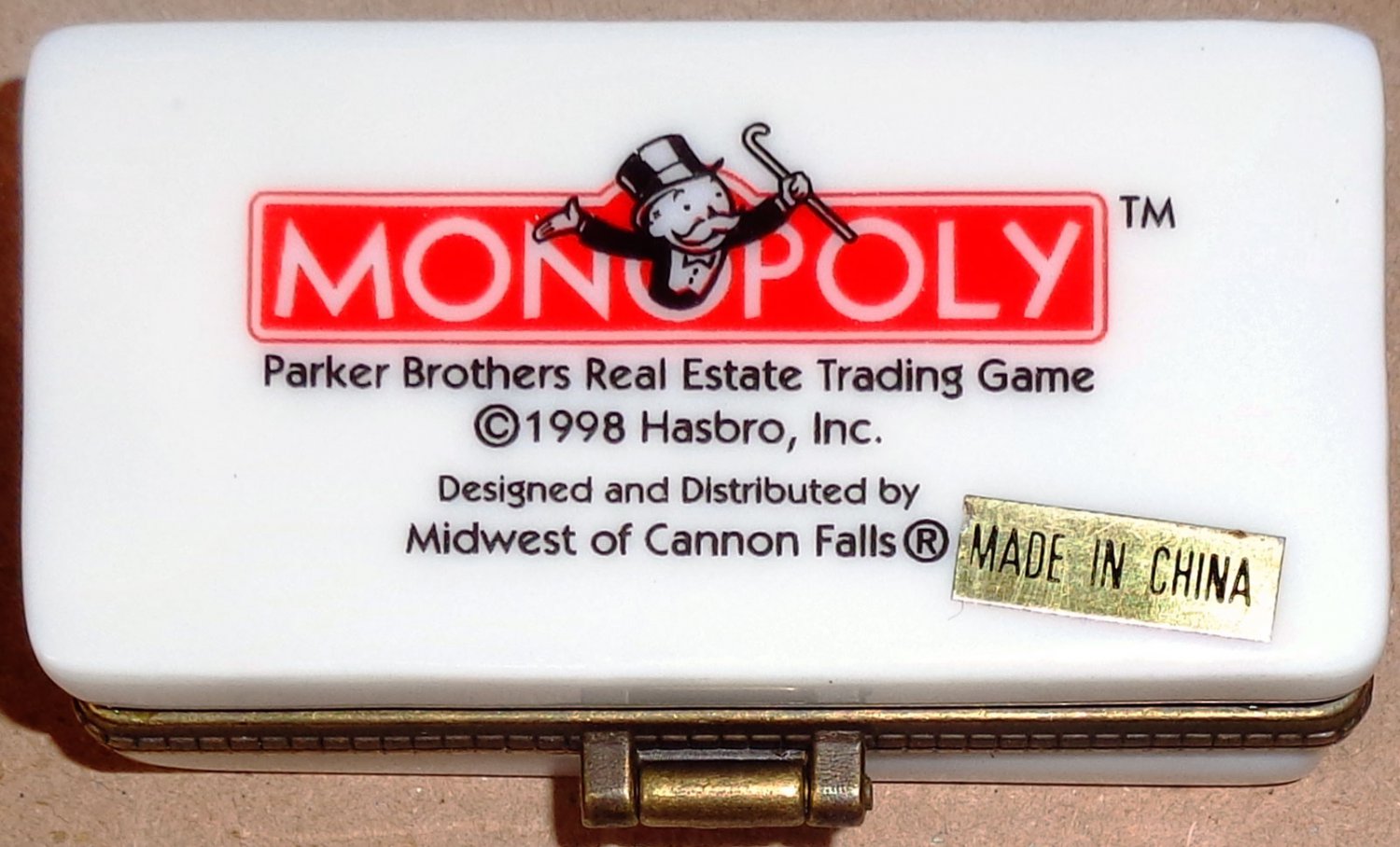 Midwest of Cannon Falls Monopoly Board Game Porcelain Hinged Trinket ...