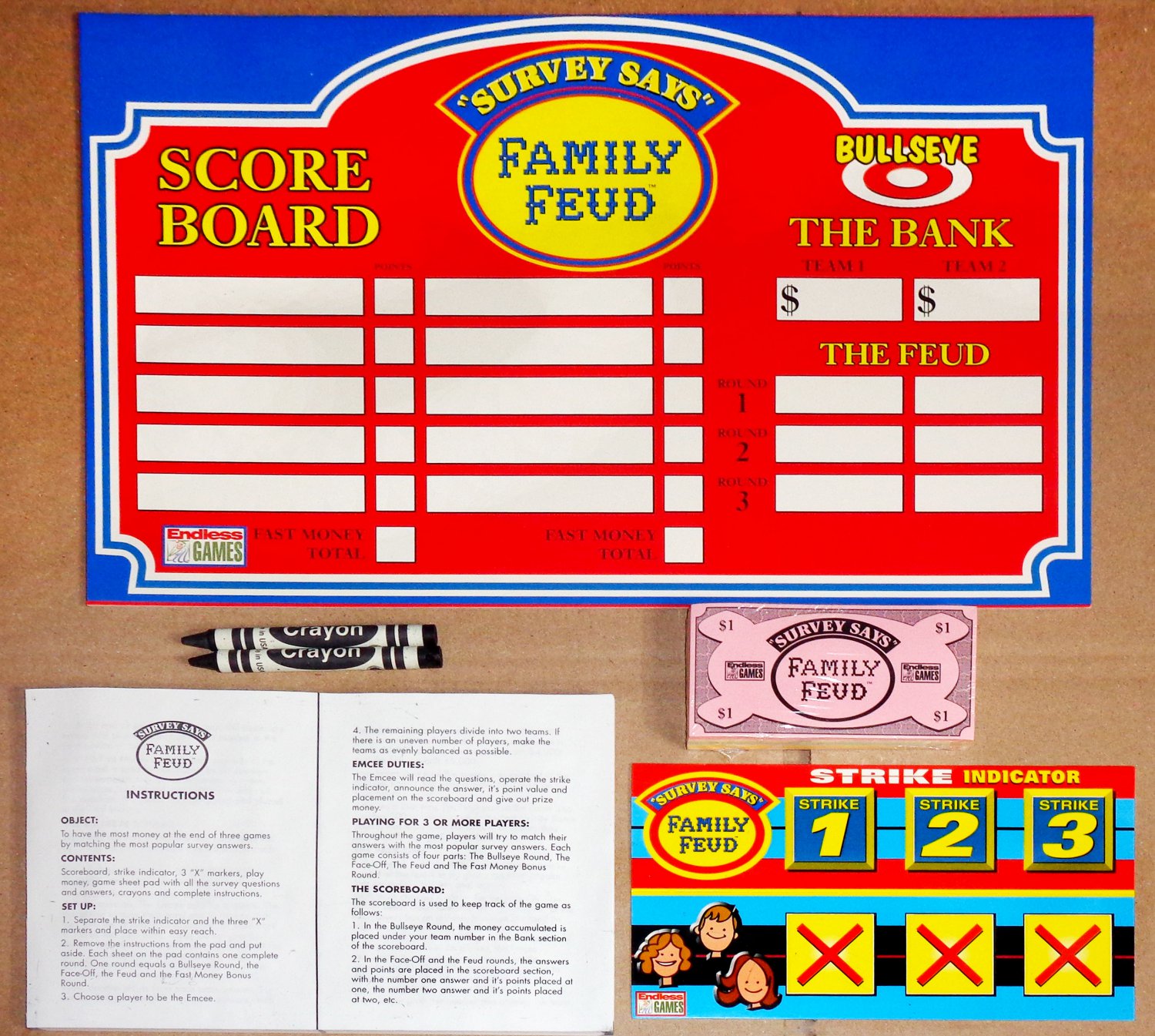 Endless Games Family Feud Board Game 1998