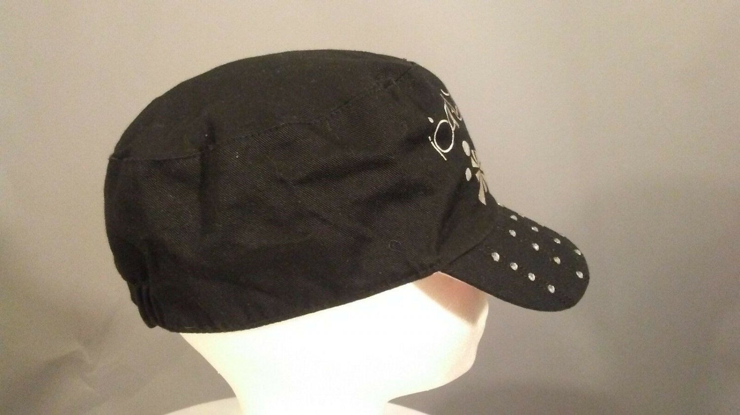 Girl's Nickelodeon iCarly Black Graphic Hat with Rhinestones Baseball Cap