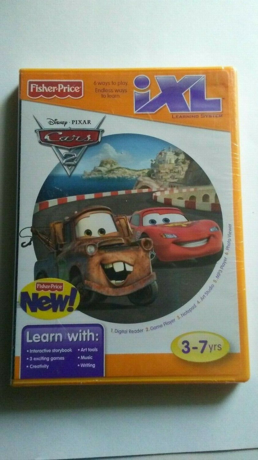 Fisher-Price iXL Learning System Software Disney Pixar Cars 2 Disney, 3 ...