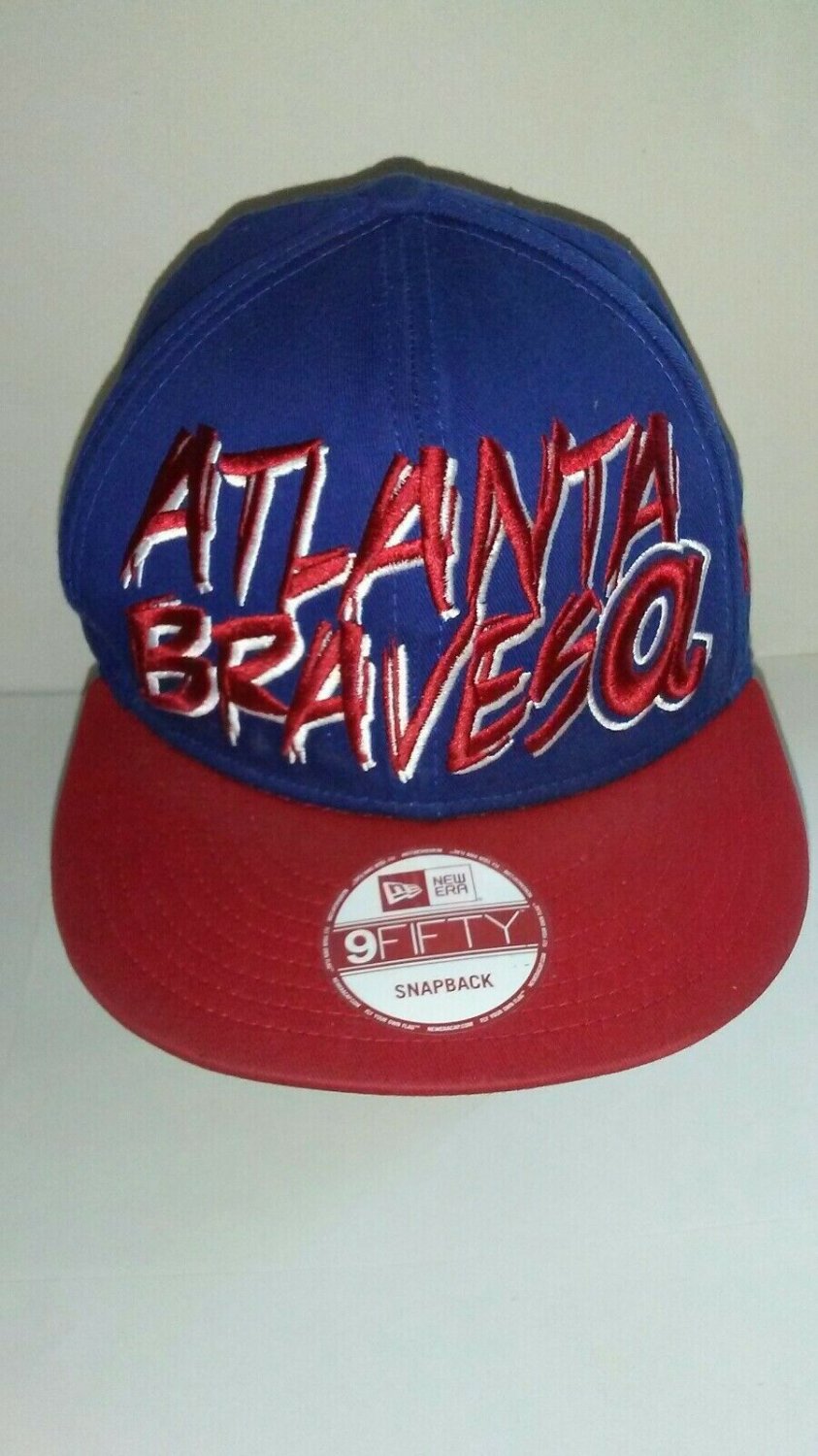 Atlanta Braves Script Throwback Logo 9Fifty Snapback Hat Cap