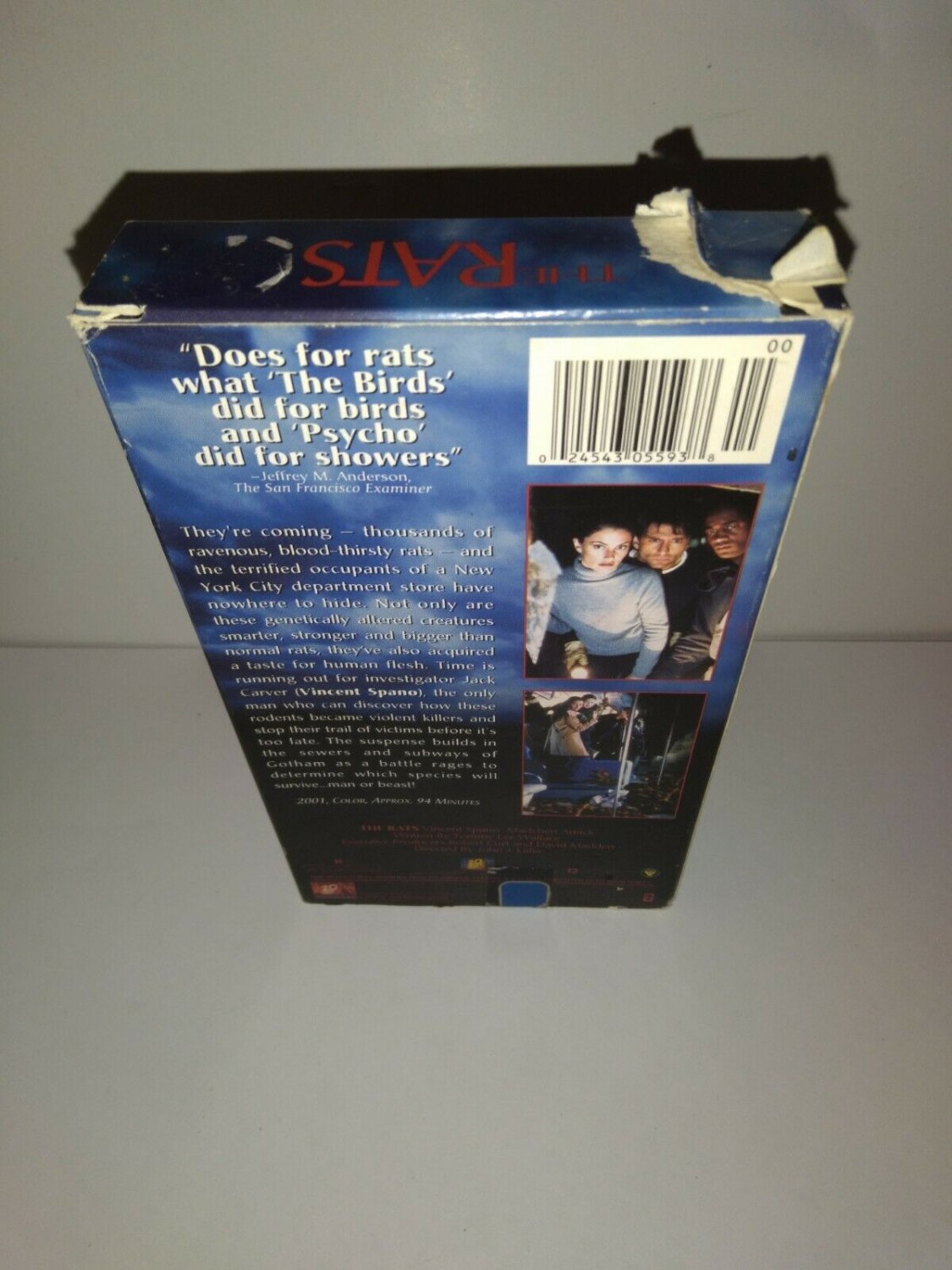 The Rats (VHS, 2002) Horror Cult Vincent Spano, Madchen Amick Halloween