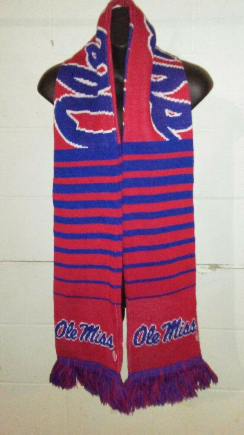 Ole Miss Rebels Script Logo Knit Winter Scarf
