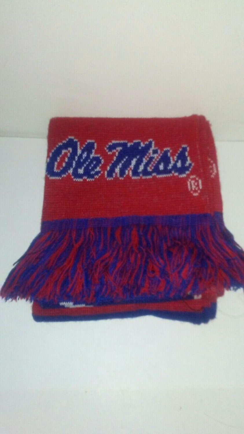 Ole Miss Rebels Script Logo Knit Winter Scarf