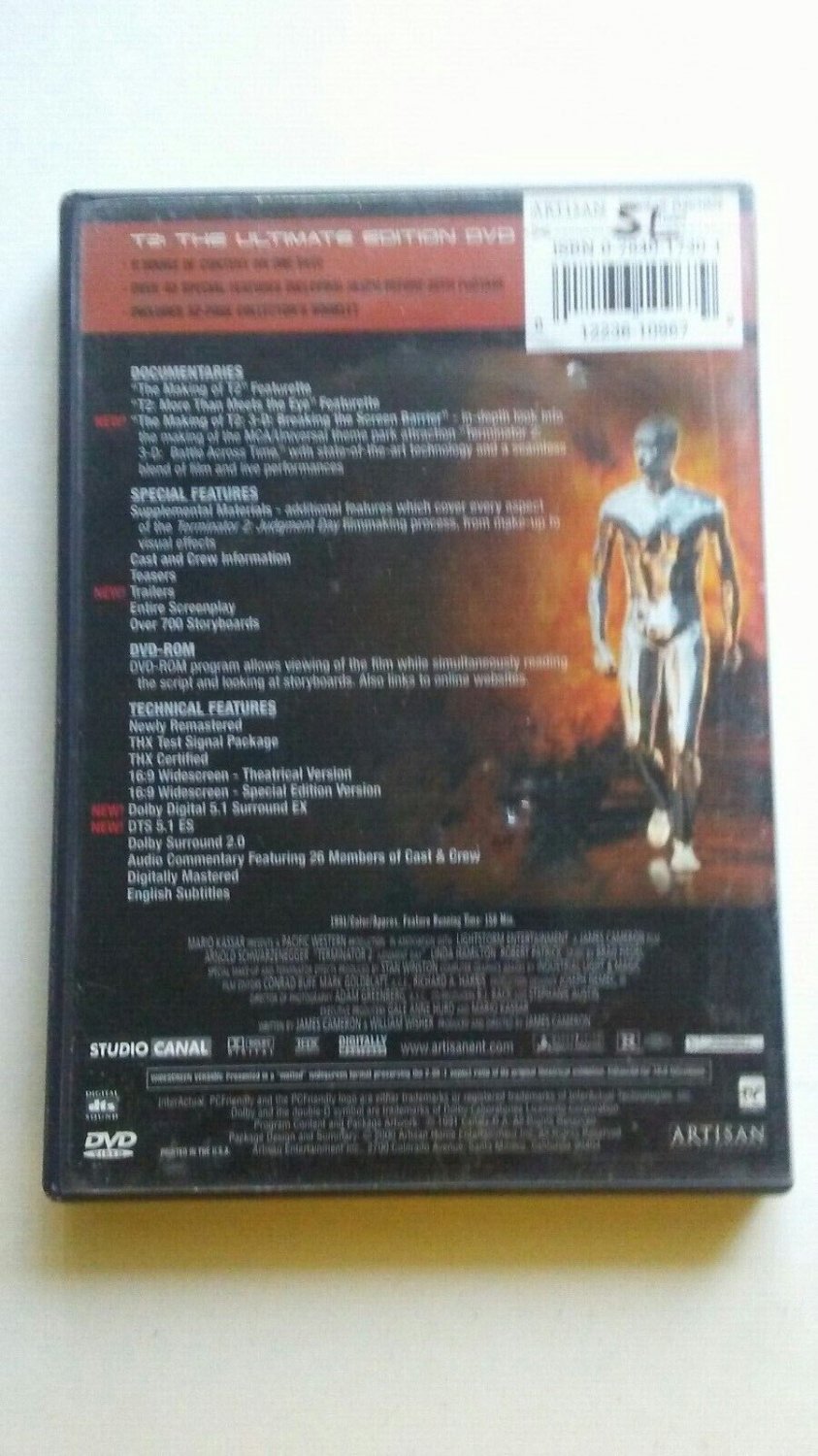 Terminator 2 - The Ultimate DVD Edition (DVD, 2000)