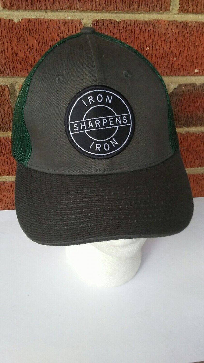 Iron Sharpens Iron Logo Mesh Back Adjustable Snapback Trucker Hat Cap ...