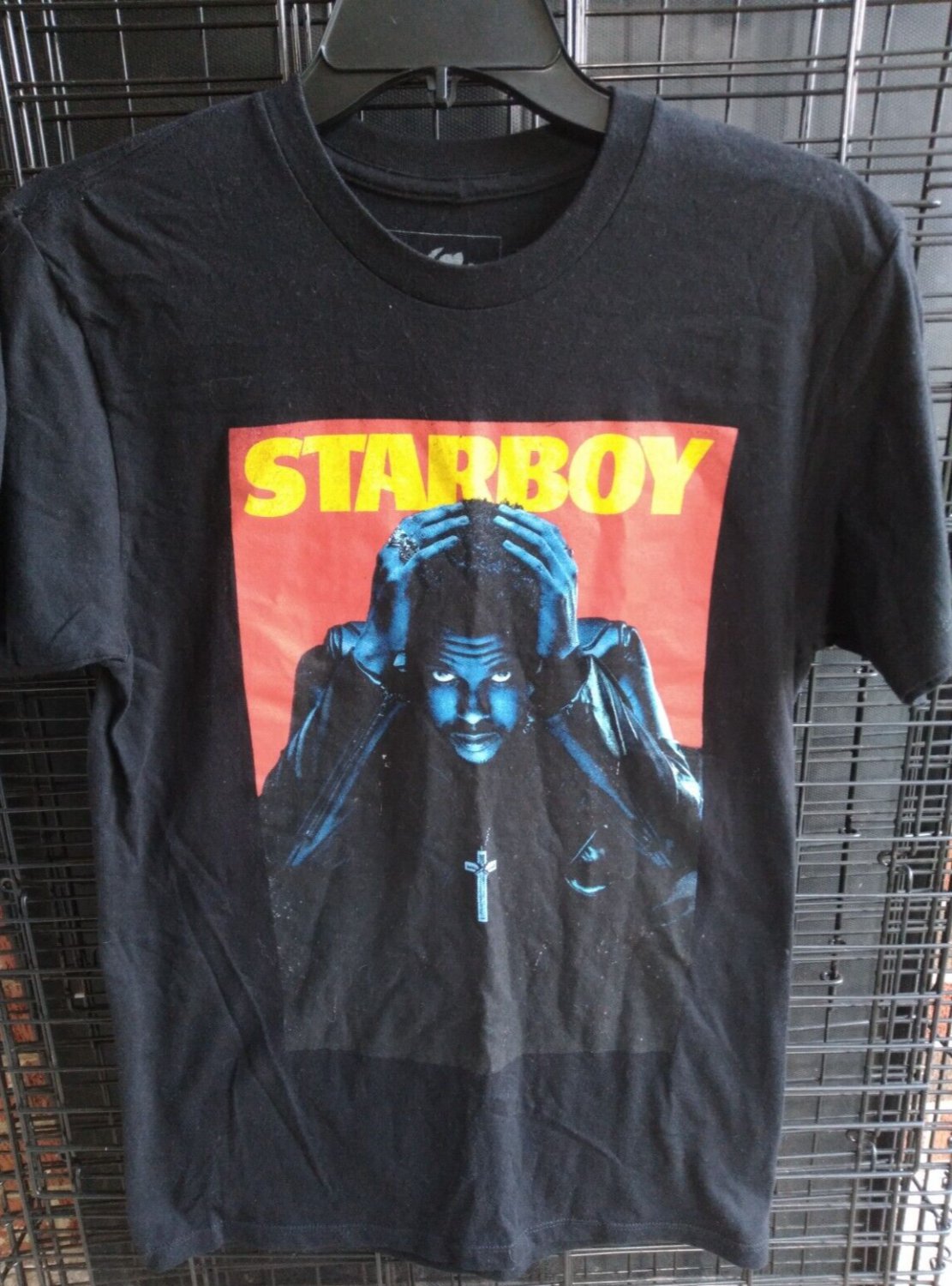 The Weeknd Starboy XO Black Graphic Print S Shirt